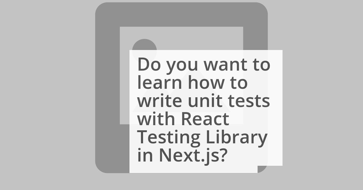 React Jobs on LinkedIn: How to Write Unit Tests with React Testing ... React Jobs on LinkedIn: How to Write Unit Tests with React Testing ...