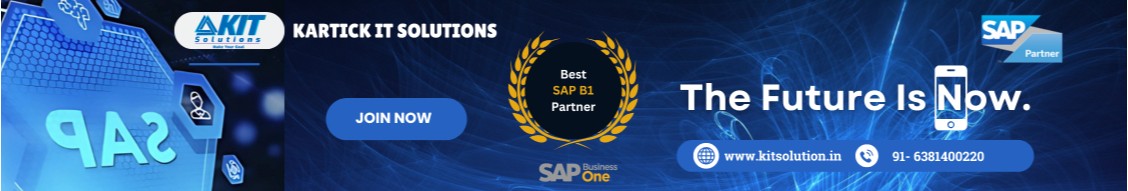 KARTICK IT SOLUTIONS | SAP Business One Partner in Tamil Nadu | LinkedIn KARTICK IT SOLUTIONS | SAP Business One Partner in Tamil Nadu | LinkedIn